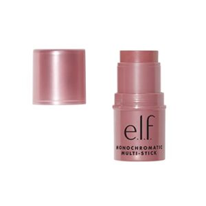 e.l.f., monochromatic multi stick, creamy, lightweight, versatile, luxurious, adds shimmer, easy to use on the go, blends effortlessly, sparkling rose, 0.155 oz