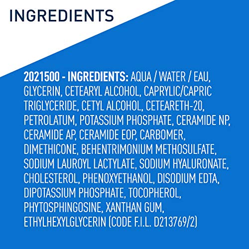 CeraVe Moisturizing Cream | Body and Face Moisturizer for Dry Skin | Body Cream with Hyaluronic Acid and Ceramides | Normal | Fragrance Free | 19 Oz | Packages May Vary