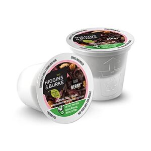 Higgins & Burke Lush Berry, Loose Leaf, Herbal Tea, Keurig K-Cup Brewer Compatible Pods, 24 Count