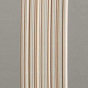 Lush Decor Julia Stripe Room Darkening Window Curtain Panel Pair, 108" Long x 52" Wide, Gray