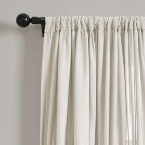 Lush Decor, Neutral Darla Window Curtain Single Panel, 84" x 40"