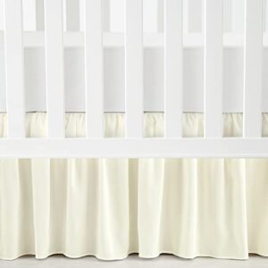 Lush Decor Ruffle Crib Skirt, 16" Drop, Ivory