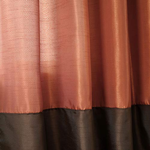 Lush Decor, 54 x 95, Brown/Rust White/Gray Prima Window Curtains Panel Set for Living, Dining Room, Bedroom (Pair), 54 x 84-inch, L