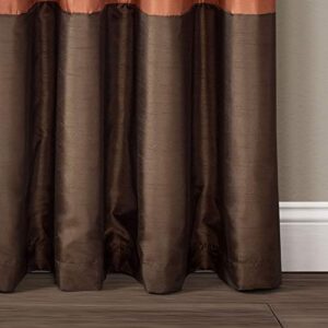 Lush Decor, 54 x 95, Brown/Rust White/Gray Prima Window Curtains Panel Set for Living, Dining Room, Bedroom (Pair), 54 x 84-inch, L