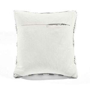 Lush Decor Adelyn Decorative Single Pillow Cover, 20" x 20", Gray