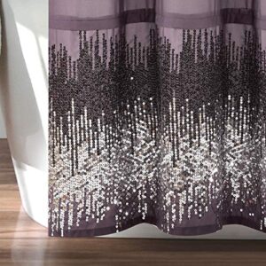 Lush Decor Shimmer Sequins Shower Curtain 72" x 70"