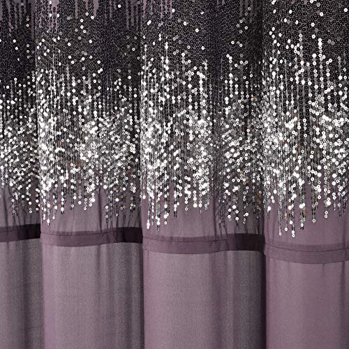 Lush Decor Shimmer Sequins Shower Curtain 72" x 70"