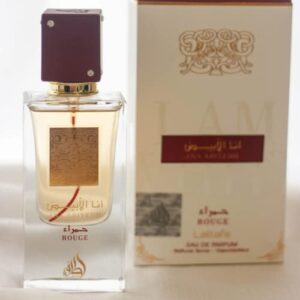 Lattafa Ana Abiyedh Rouge for Unisex Eau de Parfum Spray, 2 Ounce