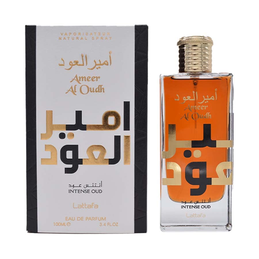 Lattafa Ameer Al Oud Intense Oud for Unisex Eau de Parfum Spray, 3.4 Ounce