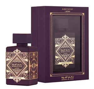 lattafa perfumes bade’e al oud for glory edp – eau de parfum 100ml (3.4 oz) | agarwood, patchouli, blend of spicy pepper & classic | turkish / bulgarian rose, & jasmine | vanilla, amber, & oud