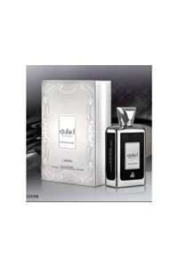 lattafa ejaazi intensive silver for unisex eau de parfum spray, 3.4 ounce