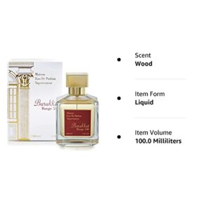 Lattafa Alhambra Baroque Rouge 540 for Unisex Eau de Parfum Spray, 3.4 Ounce