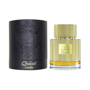 Qaa'ed Unisex EDP | Oriental Alchemy | Opens with energizing oud fragrance with oriental notes, it's the perfume you can fall in love with the first smell | by Lattafa Perfumes (Qaa'ed - 100 ML)