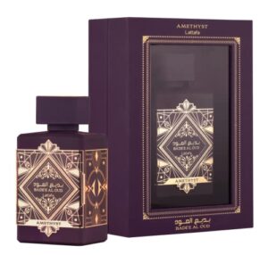 lattafa bade’e al oud amethyst for unisex eau de parfum spray, 3.4 ounce