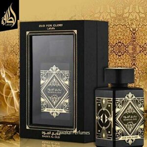 Bade'e Al Oud for Glory EDP - Eau de Parfum 100ML (3.4oz) | Oriental Alchemy | Niche Scent that Opens with Spicy Notes Over Base Notes of Agarwood and Patchouli | by Lattafa Perfumes (Bade'e Al Oud for Glory)