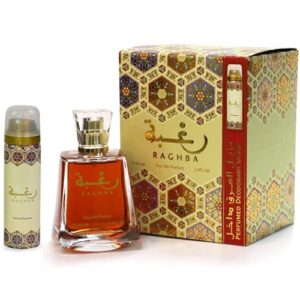 raghba w/ deo edp – eau de parfum 100ml (3.4 oz) | elegant long-lasting spray i pleasant bottle i by lattafa