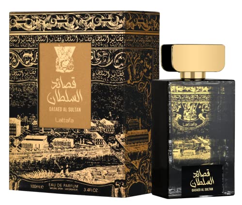 Qasaed Al Sultan EDP - Eau de Parfum Unisex 100ml(3.4 oz) | Bergamot, Berries, Apple, Black Birch, Fresh Wood, Jasmine, Patchouli, Roses, Floral And Woody Shades, Gray Amber, Vanilla, Oak Moss And Rich Musk.| by Lattafa Perfumes