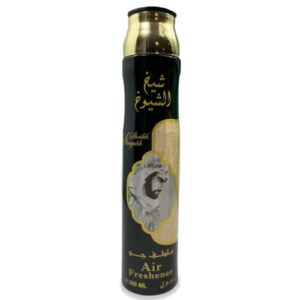 sheikh al shuyukh luxe air freshener – 300 ml (10.1 oz) | aromatic essential oil spray | beautify the home with notes of saffron, roses, caramel, and amber | long-lasting room fragrance | by lattafa