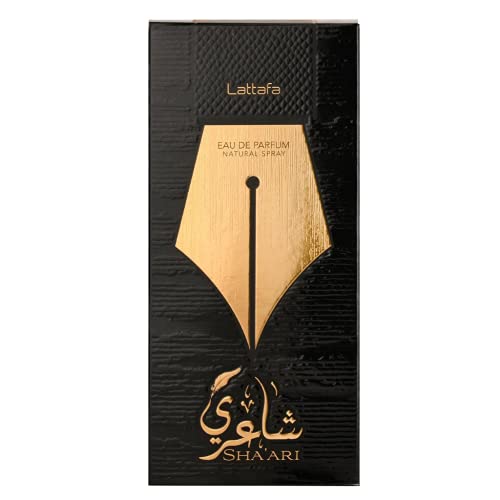 Shaari EDP - Eau De Parfum 100ML (3.4 oz) | Strong Long-Lasting Spray I Sandalwood, Roses Notes I Signature Bottle I by Lattafa