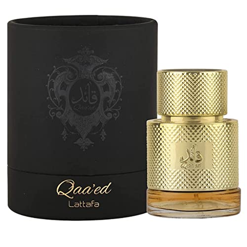 Lattafa Perfumes Qaa'ed Unisex EDP 30 ML (1.1 OZ) | Oriental Alchemy | Opens with energizing oud fragrance with oriental notes, it's the perfume you can fall in love with the first smell