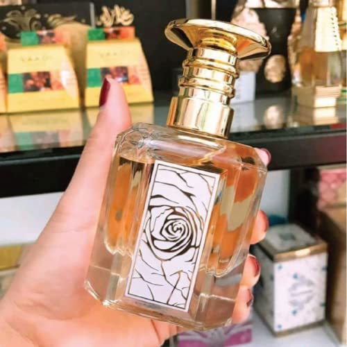 Lattafa Perfumes Mazaaji for Women EDP - 100ML (3.4 oz) I Bright, shimmering white floral fragrance I Soft, feminine fragrance with white musk and floral notes I Suitable for Everyday Wear I