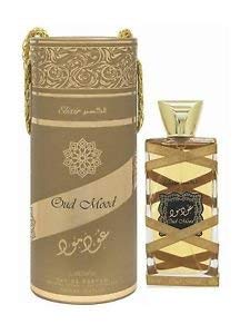 lattafa oud mood elixir for unisex eau de parfum spray, 3.4 ounce