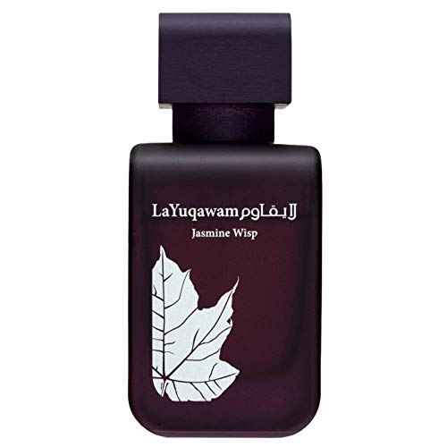 La Yuqawam Jasmine Wisp Women EDP - 75 ml(2.5 oz) | Signature Arabian Perfumery | Tangerine, Iris, Leather, Galbanum Essence, Tangerine, Violet Leaves, Clary Sage & Mate | Sophisticated, Exhilarating and Oriental | by Rasasi