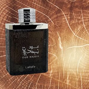 Lattafa Oud Najdia for Unisex Eau de Parfum Spray, 3.4 Ounce