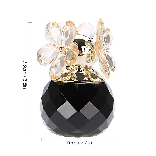 Rosvola Perfume for Women Ladies Perfume, 60Ml Long Lasting Perfume Flower Perfumes PocketPerfume, Eau de Parfum Spray (Black)