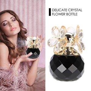 Rosvola Perfume for Women Ladies Perfume, 60Ml Long Lasting Perfume Flower Perfumes PocketPerfume, Eau de Parfum Spray (Black)