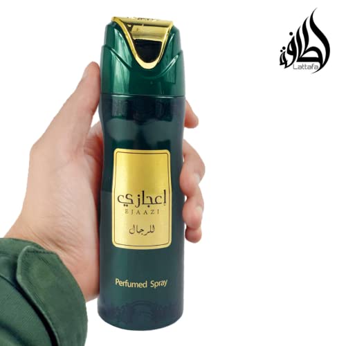 Ejaazi Deodorant - 200ML (6.7 oz) I For a Confident Personality I Energizing oud fragrance I Classy Unisex Scent I Summer Deo Fresh, Citrus, Pepper I Wearer appear classy I by Lattafa Perfumes