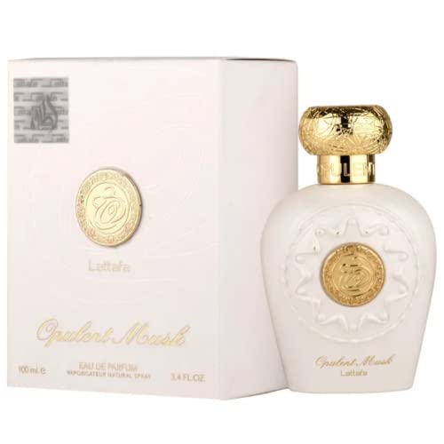 Lattafa Perfumes Opulent Musk EDP-100ML/3.4Oz| sweet-spicy,Woody, Leather, floral,Musk,Amber and Patchouli (Opulent Musk)