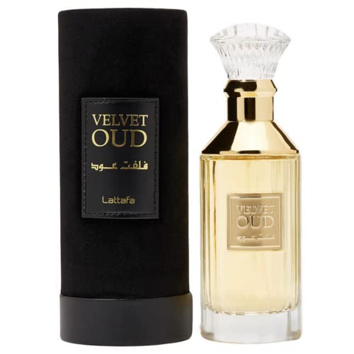 Lattafa Velvet Oud for Unisex Eau de Parfum Spray, 3.4 Ounce