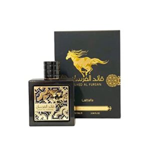 Lattafa Qaaed Al Fursan Perfume Long Lasting Imported Eau De Parfum for Men and Women 90 ml (Pack of 1)