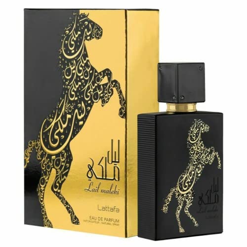 Lail Maleki EDP (Eau de Parfum) I Warm, fruity notes, spices and citrus with Flowers and Wood I Irresistible oriental perfume I Very Suitable for the evening or festive occasions I Wonderfully sensual perfume I by Lattafa Perfumes (Lail Maleki - 30 ML)