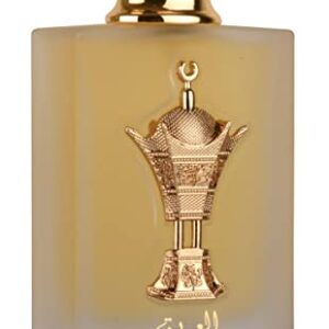 Al Areeq Gold By Lattafa Pride Edp - Eau De Parfum 100ml(3.4 Oz) | Saffron, Black Tea, Incense, Suede, Leather, Amberwood, Vanilla, Musk | By Lattafa Perfumes