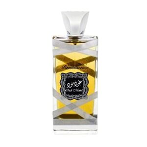 Lattafa Perfumes Oud Mood Reminiscence EDP - Eau De Parfum 100ML (3.4oz) | Suitable for all Occasions | Oriental Blend with Notes of Nutmeg,Bay Leaf,Oakmoss,Vanilla,and Musk | Spicy and Fresh Fragrance | by Lattafa