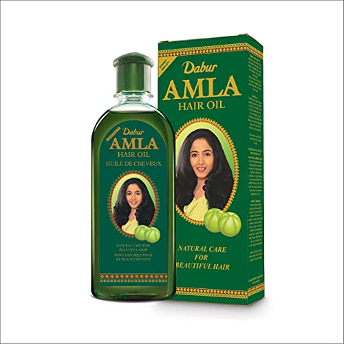 Dabur Amla Hair Oil - Amla Oil, Amla Hair Oil, Amla Oil for Healthy Hair and Moisturized Scalp, Indian Hair Oil for Men and Women, Bio Oil for Hair, Natural Care for Beautiful Hair (300ml)