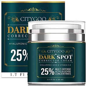 CITYGOO Dark Spot Remover for Face and Body, Dark Spot Corrector Cream, Natural Ingredient,Enriching Skin Care For All Skin Tones - Melasma, Freckle, Sun Spot Remover & Blemish Reducer-1.7 FL OZ