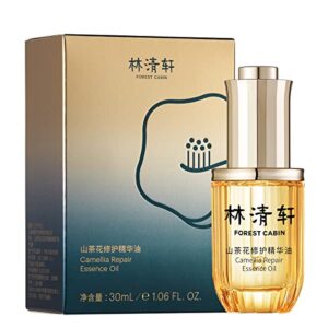 Forest Cabin Camellia Repair Essence Oil for Face, Anti Aging Serum, Promote Cell Autophagy Serum for Fine Lines and Wrinkles, 30ml