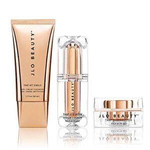 jlo beauty that jlo starter kit | includes serum, cleanser, and cream, gently tightens, clears, brightens, and hydrates for smooth, radiant skin