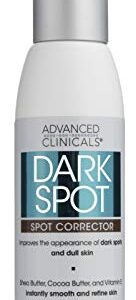 Advanced Clinicals Dark Spot Corrector Facial Cream W/Shea Butter & Hyaluronic Acid Skin Care Face Lotion. Anti Aging Moisturizer Targets Dark Spots, Wrinkles, Age Spots & Uneven Skin Tone, 4 Fl Oz