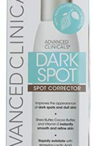 Advanced Clinicals Dark Spot Corrector Facial Cream W/Shea Butter & Hyaluronic Acid Skin Care Face Lotion. Anti Aging Moisturizer Targets Dark Spots, Wrinkles, Age Spots & Uneven Skin Tone, 4 Fl Oz