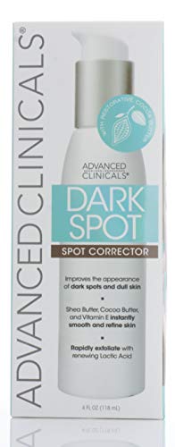 Advanced Clinicals Dark Spot Corrector Facial Cream W/Shea Butter & Hyaluronic Acid Skin Care Face Lotion. Anti Aging Moisturizer Targets Dark Spots, Wrinkles, Age Spots & Uneven Skin Tone, 4 Fl Oz