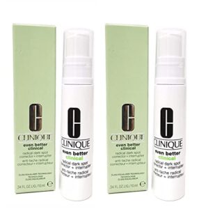 clìnìque even better clinical radical dark spot corrector + interrupter 0.68 oz/20 ml (lot of 2 0.34 oz/10 ml)