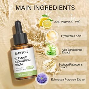 Dark Spot Remover for Face, AM/PM Dark Spot Corrector with Vitamin C Brightening Serum, Hyperpigmentation Treatment, Freckle, Sun Spots and Age Spots Removal for Face and Body