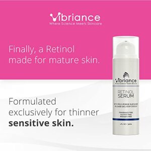 Vibriance Retinol Serum for Mature Skin, Reduces Appearance of Deep Wrinkles and Large Pores, Enhances Skin Tone, Improves Complexion| 1 fl oz (30 ml)