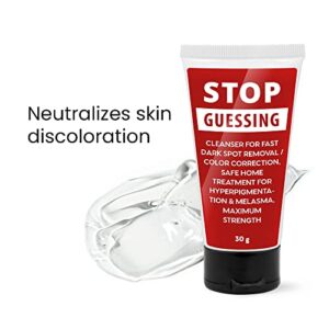 Stop Guessing Cleanser for Melasma Treatment - Fast Dark Spot Remover/Age Spot Remover