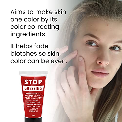 Stop Guessing Cleanser for Melasma Treatment - Fast Dark Spot Remover/Age Spot Remover