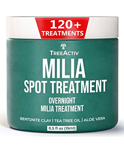 Treeactiv Overnight Milia Spot Treatment 0.5oz, Improves Milia Overnight, Effectively Treat Milia Blemishes in 2 Weeks, Natural Milia Treatment, 120+ Uses